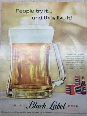 Carling Black Label Beer | Wall Decor | Black Label Beer Vintage ...